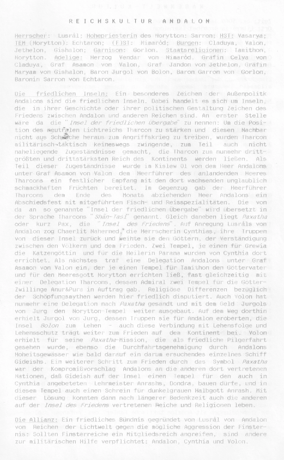 Andalon | MyraPedia | Fandom