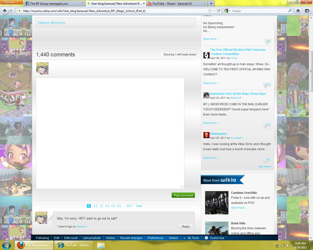 User blog:Sarasue1/Screenshots are fun! | MySims Wiki | Fandom