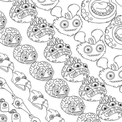 my singing monsters colouring pictures
