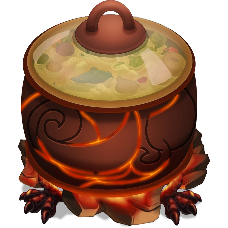 Cooking Pot On Fire