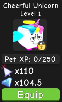 Cheerful Unicorn | Mystery Clickerss Wiki | Fandom