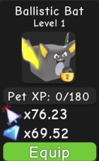 Ballistic Bat | Mystery Clickerss Wiki | Fandom
