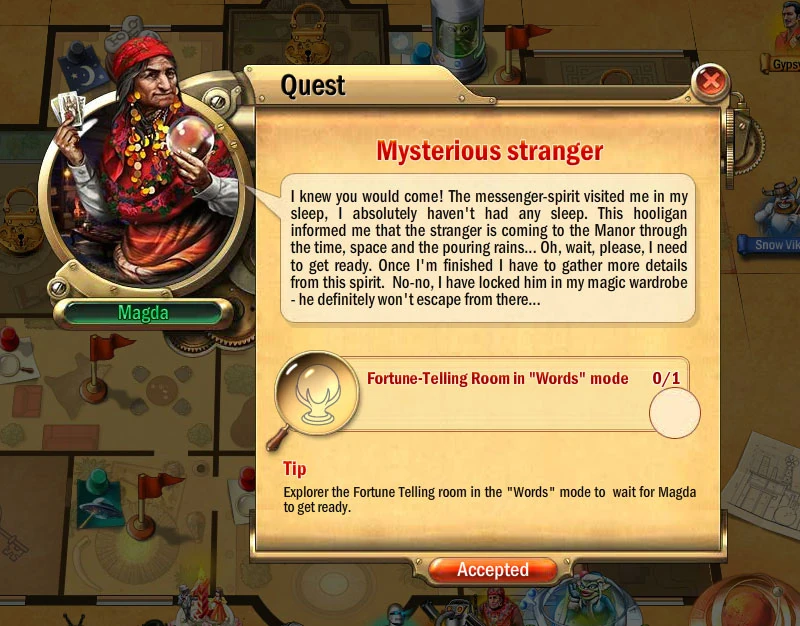 Mysterious Stranger Quest Chain | Mystery Manor on Facebook Wiki | Fandom
