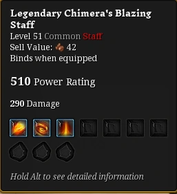 Legendary Chimera's Blazing Staff | Villagers and Heroes Reborn – Wiki ...