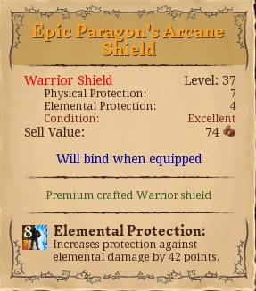 Epic Paragon's Arcane Shield | Villagers and Heroes Reborn – Wiki | Fandom