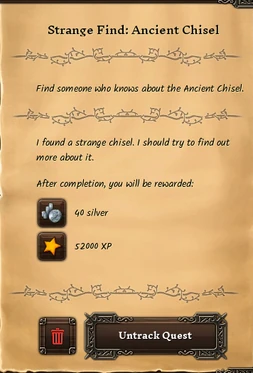 Strange Find: Ancient Chisel | Villagers and Heroes Reborn – Wiki | Fandom