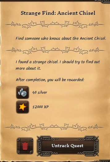 Strange Find: Ancient Chisel | Villagers and Heroes Reborn – Wiki | Fandom