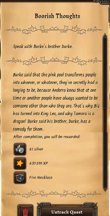 Boorish Thoughts | Villagers and Heroes Reborn – Wiki | Fandom