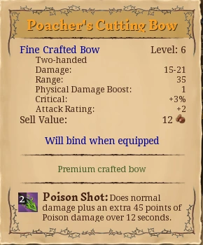 Poacher's Cutting Bow | Villagers and Heroes Reborn – Wiki | Fandom