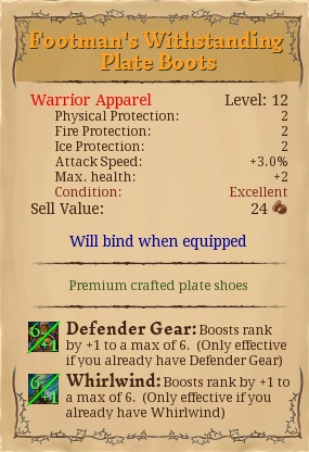 Footman's Withstanding Plate Boots | Villagers and Heroes Reborn – Wiki ...