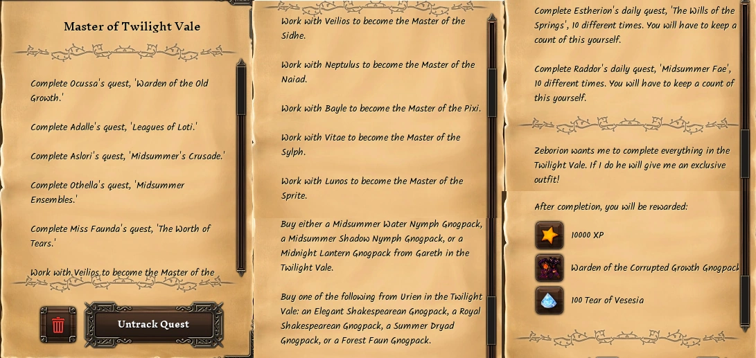 Master of Twilight Vale | Villagers and Heroes Reborn – Wiki | Fandom