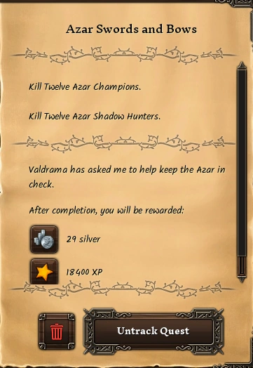 Azar Swords and Bows | Villagers and Heroes Reborn – Wiki | Fandom