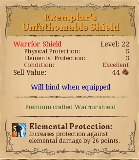 Exemplar's Unfathomable Shield | Villagers and Heroes Reborn – Wiki ...