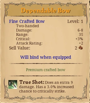 Dependable Bow | Villagers and Heroes Reborn – Wiki | Fandom