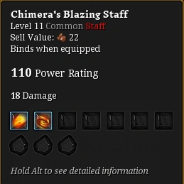 Chimera's Blazing Staff | Villagers and Heroes Reborn – Wiki | Fandom