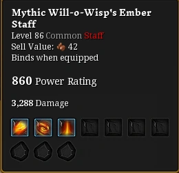 Mythic Will-o-Wisp's Ember Staff | Villagers and Heroes Reborn – Wiki ...
