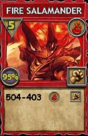 Fire Salamander | Myth Ashen Nerco Nature Mighty Wyvern Wiki | Fandom