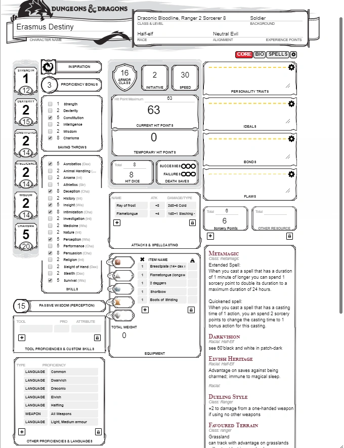 Erasmus Destiny | Mythenbaum Wiki | Fandom