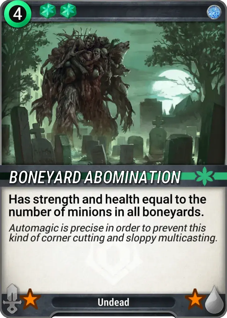 Boneyard Abomination - Mythgard Wiki
