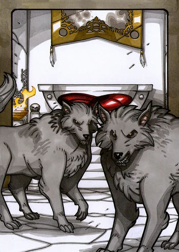 Geri and Freki | Myths and Folklore Wiki | Fandom