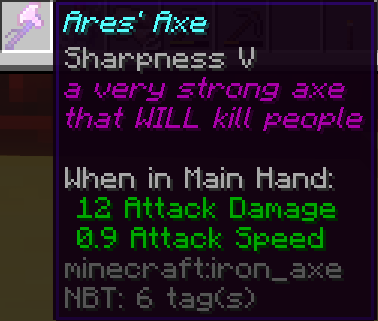 Ares' Axe | MythosCraft Wiki | Fandom