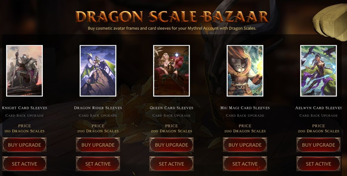 Sleeves Digital Mythrel Trading Card Game Wiki Fandom