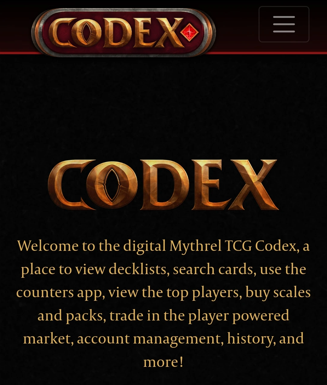Codex | Mythrel Trading Card Game Wiki | Fandom