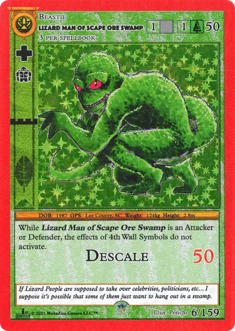 Lizard Man of Scape Ore Swamp | Myths in Media Wiki | Fandom