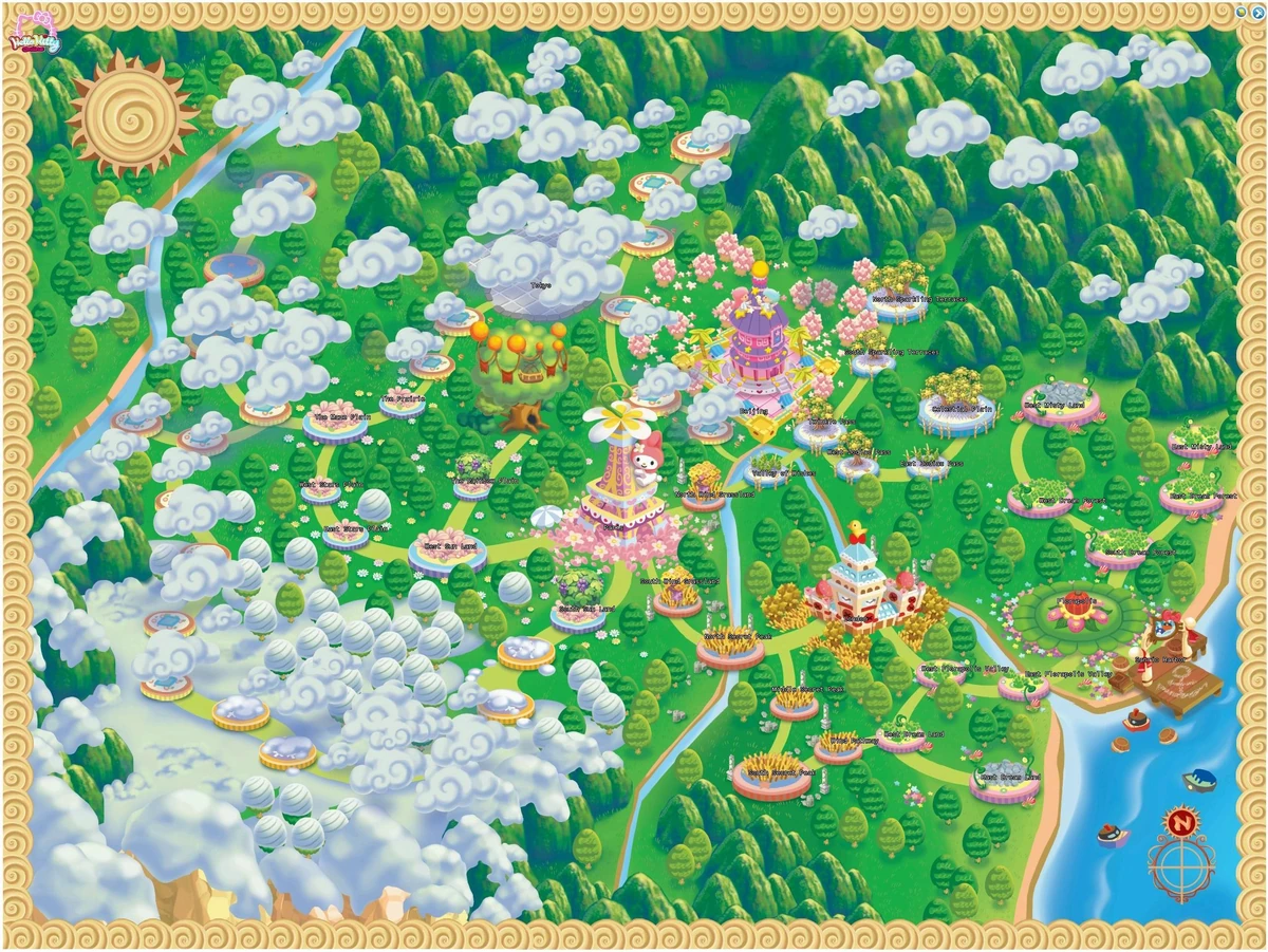 World Map | North American Hello Kitty Online Wiki | Fandom