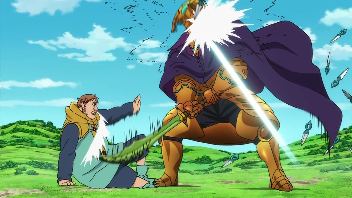 King vs. Helbram (Vaizel Fight arc) | Nanatsu no Taizai Wiki | Fandom