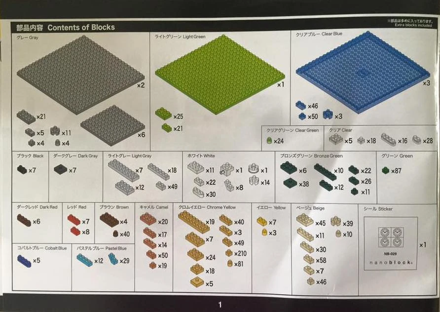 NB 029 Instructions | Nanoblocks Wiki | Fandom