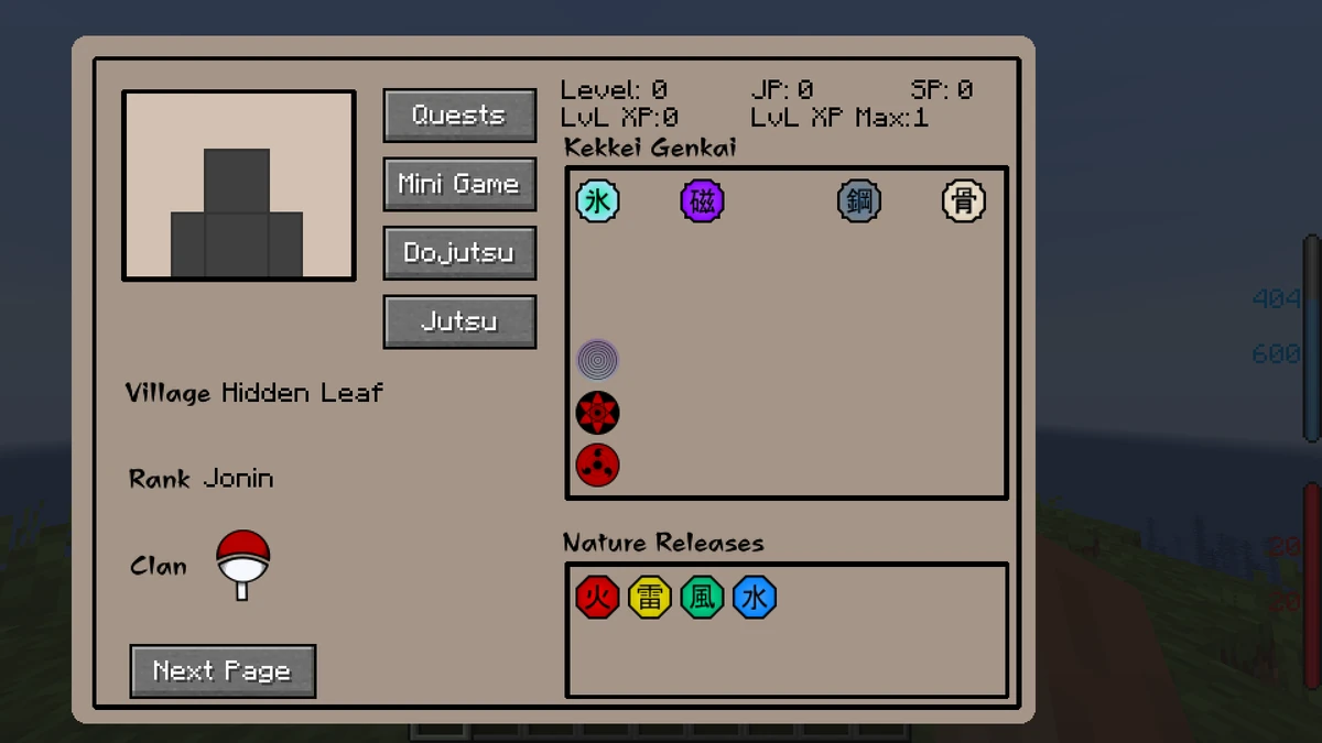 Info Menu | Naruto Shippuden Mod Wiki | Fandom