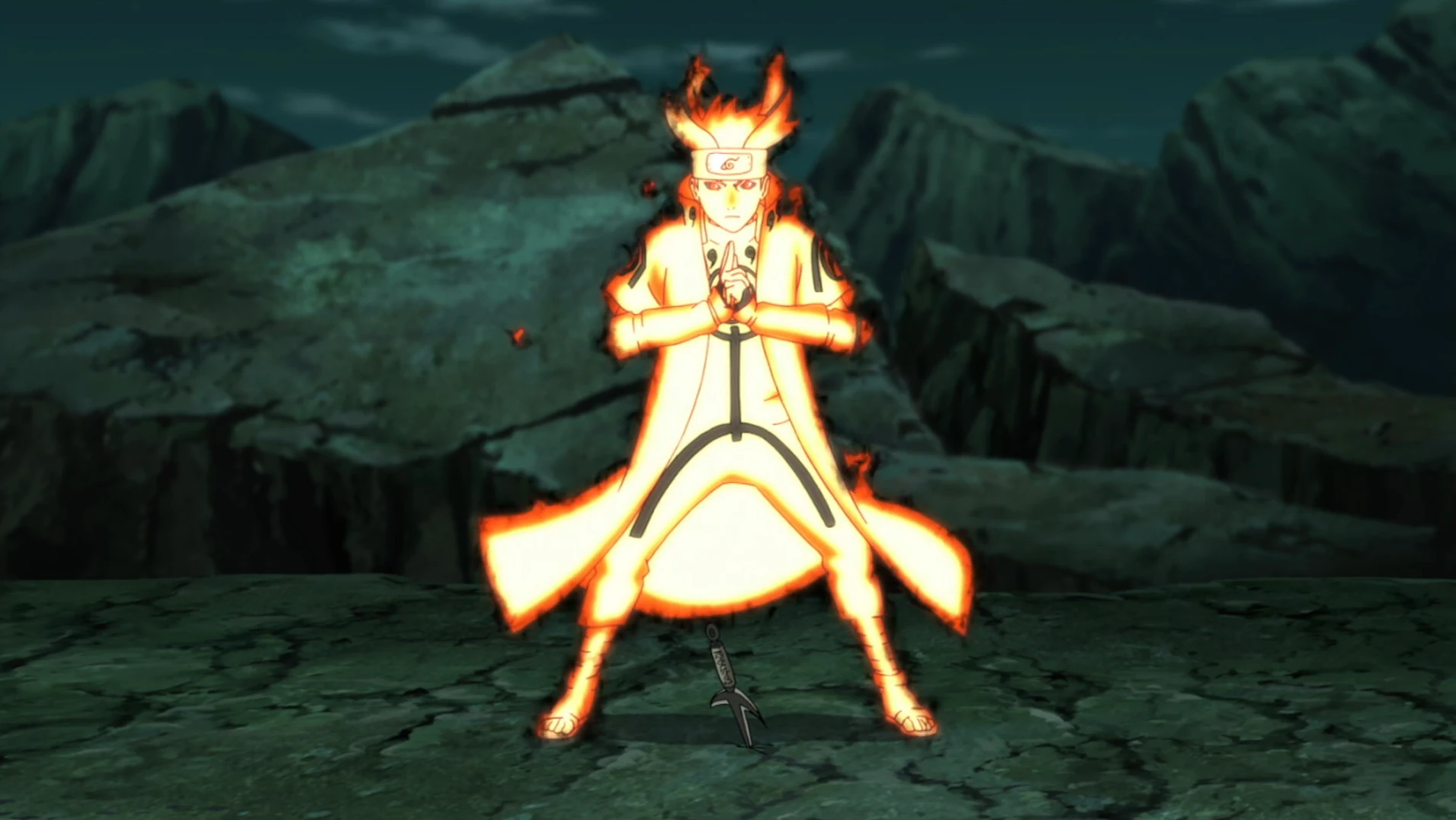 Minato Namikaze Nine Tails Chakra Mode