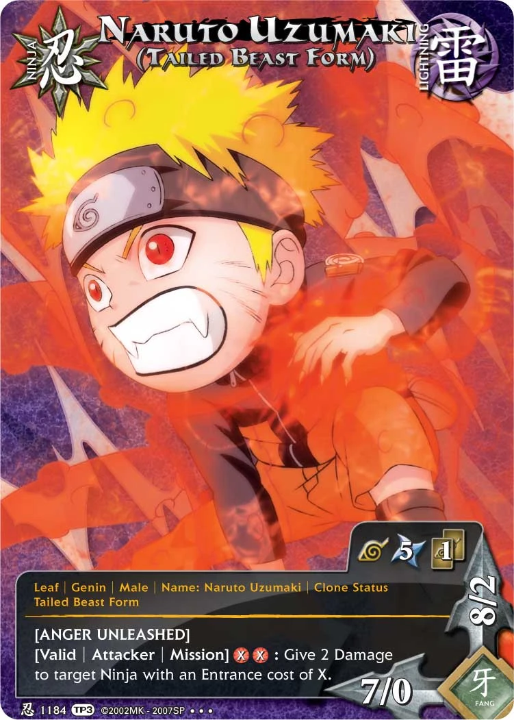 Naruto Uzumaki (Tailed Beast Form) - TP3N-1184 | Naruto CCG wiki | Fandom