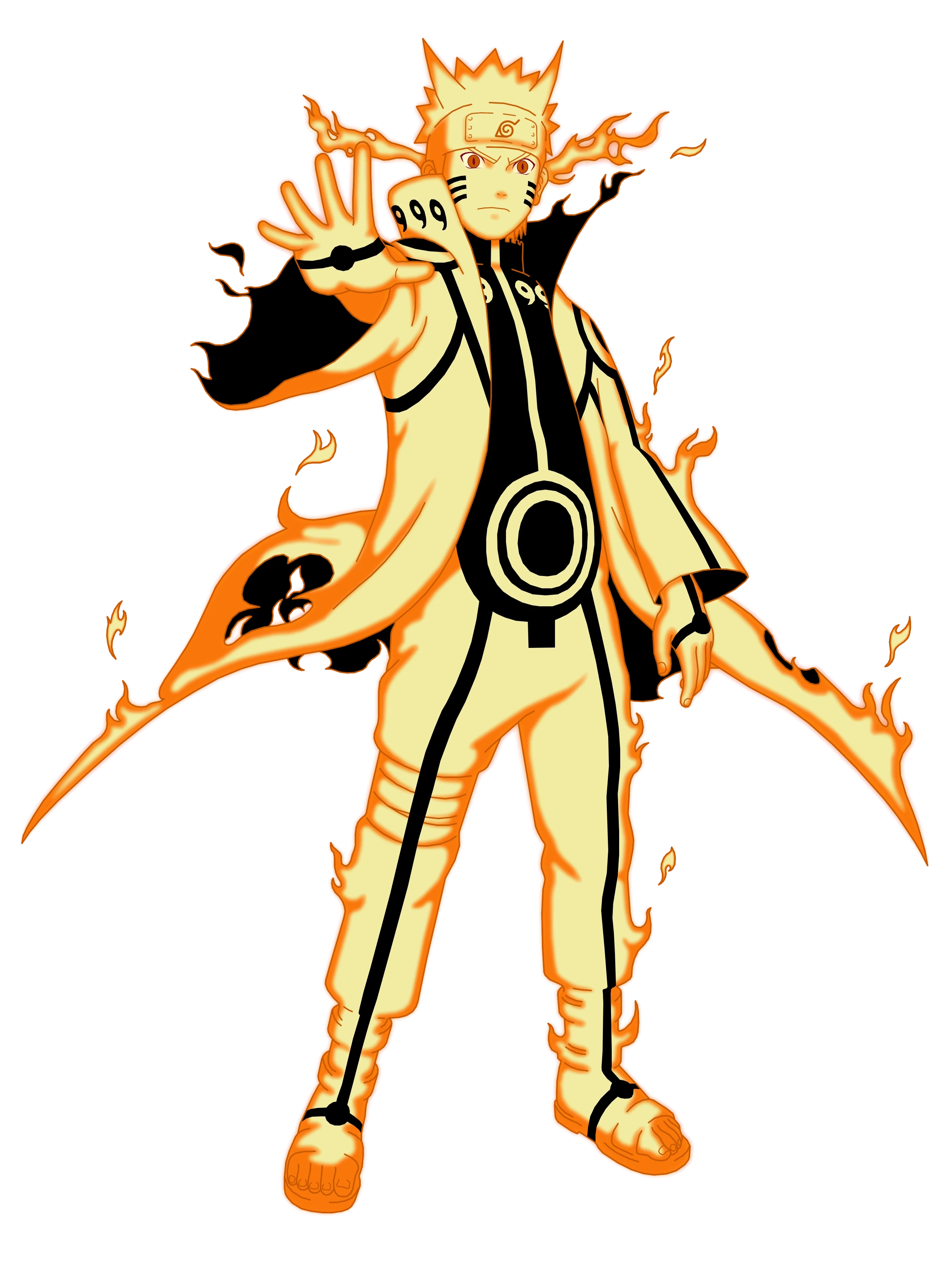 How To Draw Naruto Nine Tails Mode