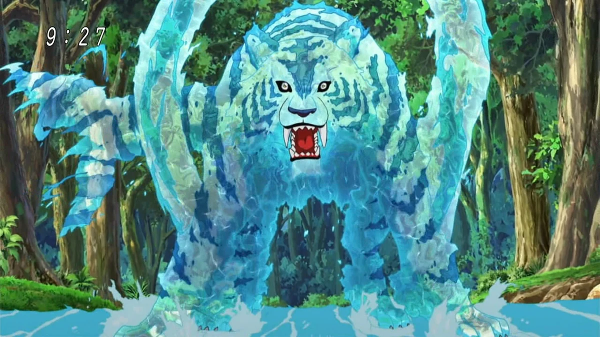 Summoning: Water Release: Water Tiger Piercing Fang Technique | Naruto ...