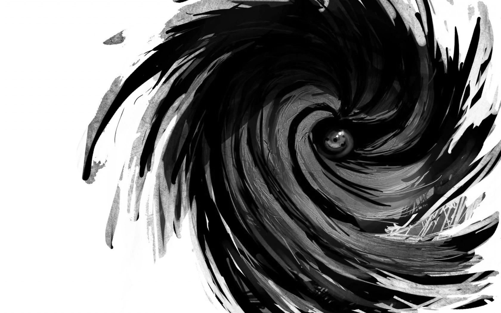 Black Vortex Background