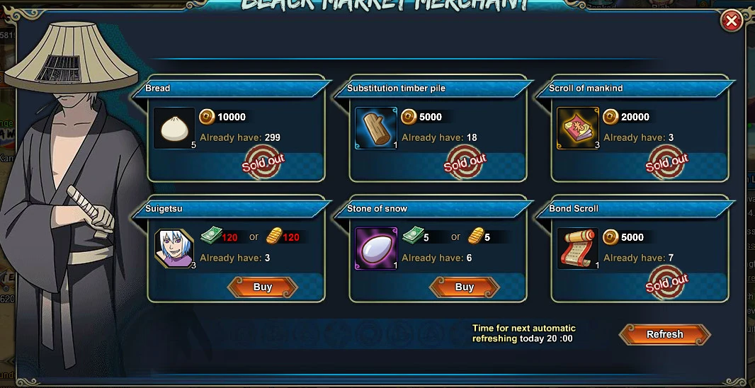 Blackmarket | Naruto Online Oasis Games Wikia | Fandom