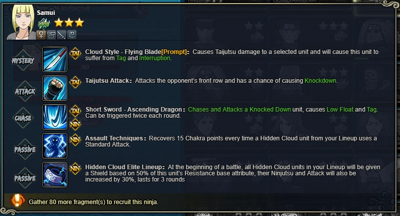 Samui | NarutoOnline Wiki | Fandom