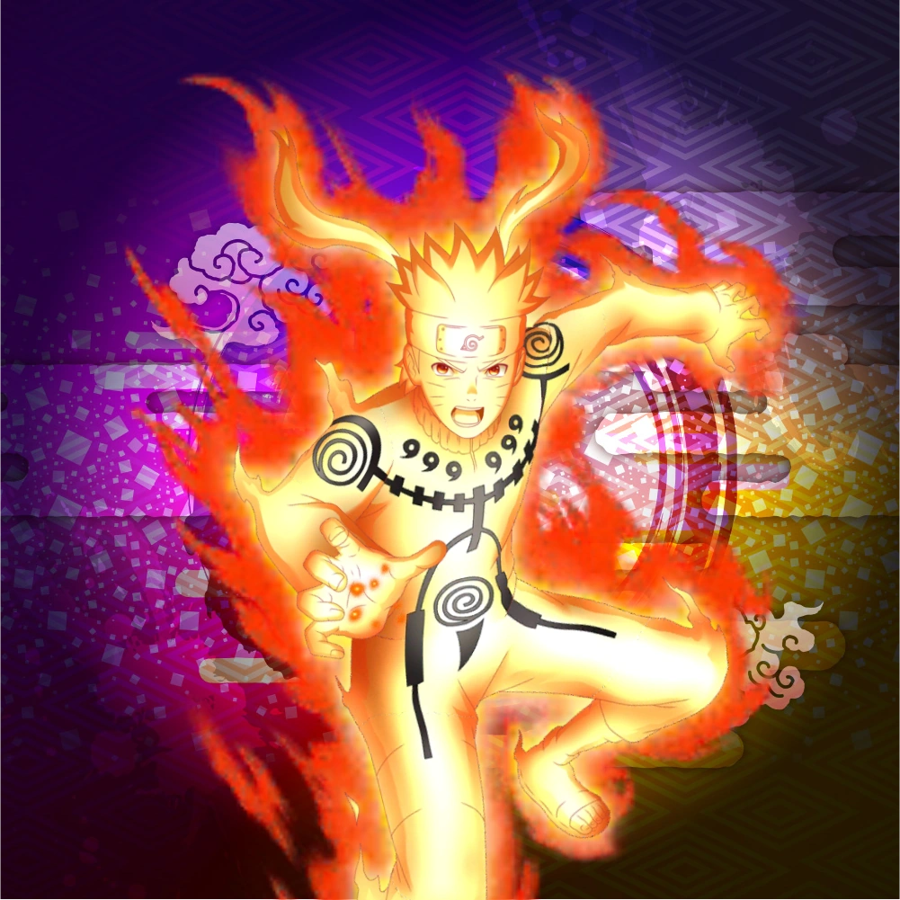 how to draw naruto nine tails chakra mode full body