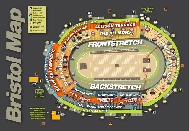 Bristol Motor Speedway Map