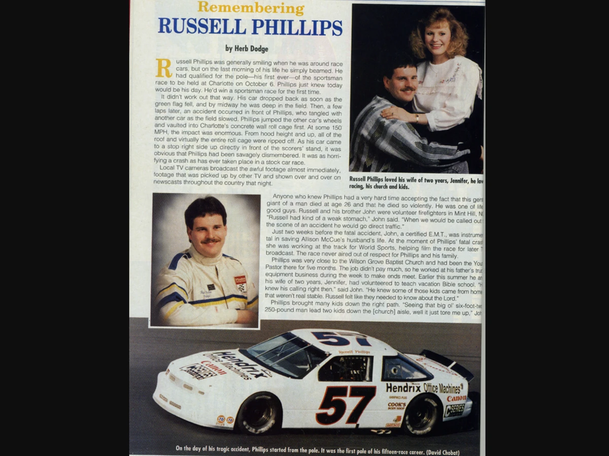Russell Phillips | Stock Car Racing Wiki | Fandom