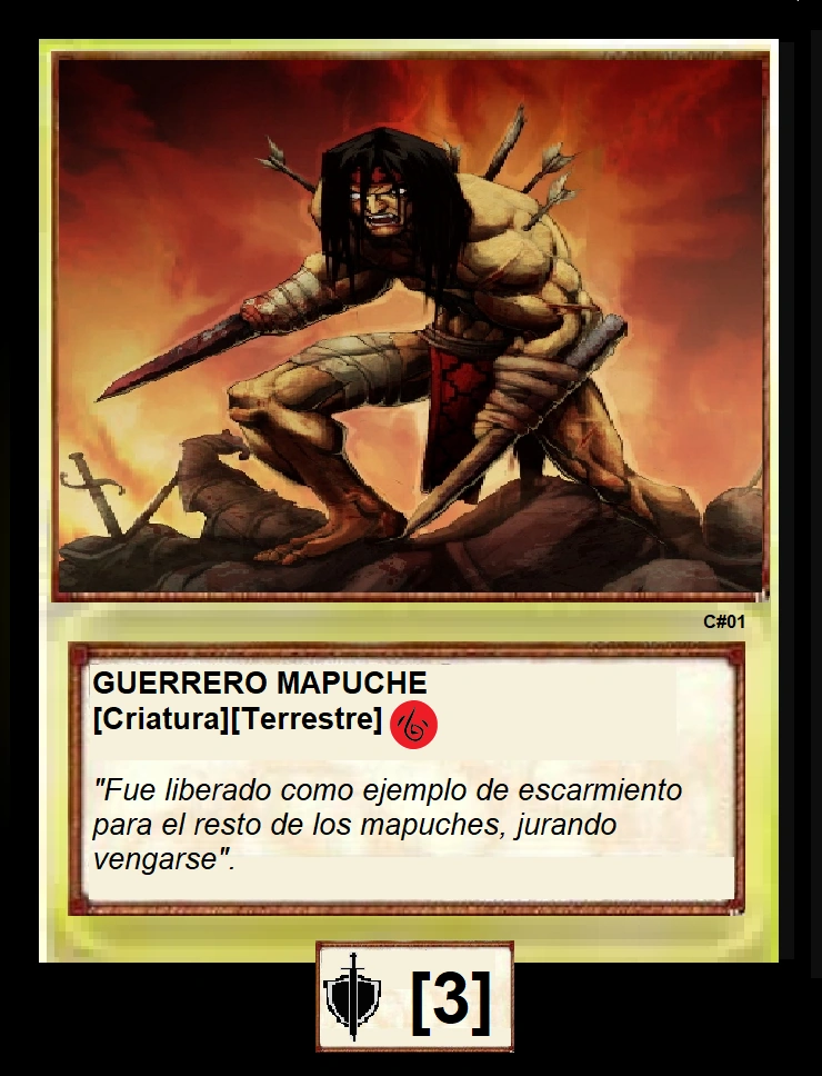 01. Guerrero mapuche | NativTCG Wiki | Fandom