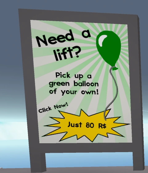 Green Balloon | Natural Disaster Survival Wiki | Fandom