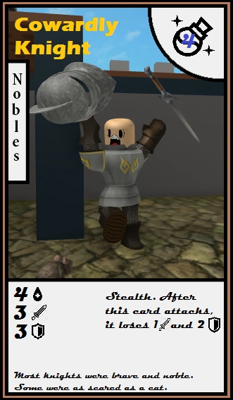 Cowardly Knight | Sentrum's TCG (Nearthian TCG) Wiki | Fandom