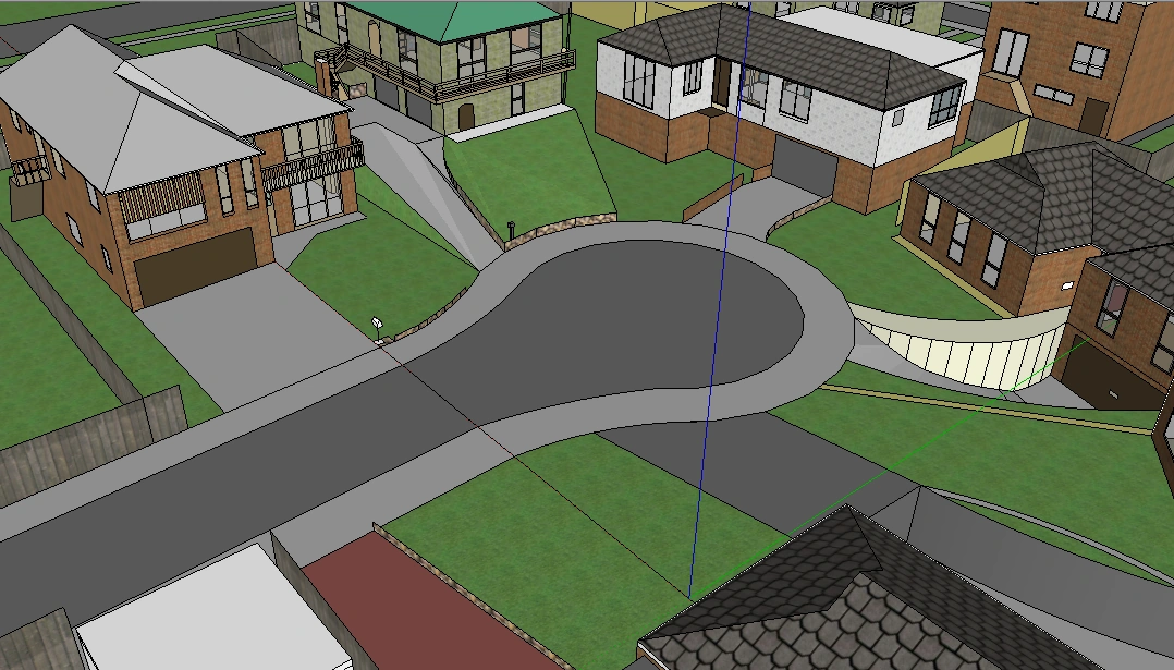 3D Simulation of Ramsay Street and Lassiters, Erinsborough in April ...