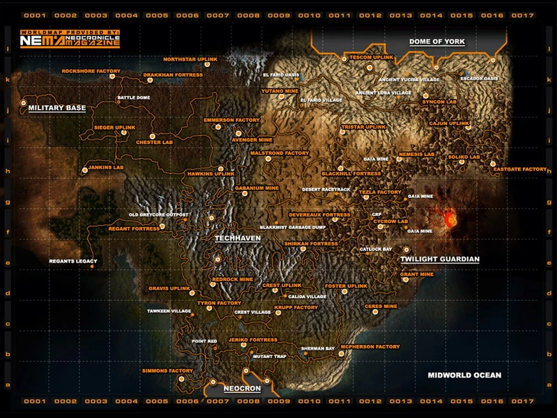Worldmap | Neocron Wiki | Fandom