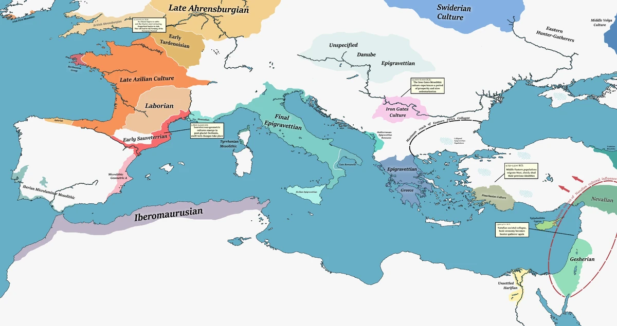Map 1: 9,000 BCE | Neolithic Devolution Wiki | Fandom