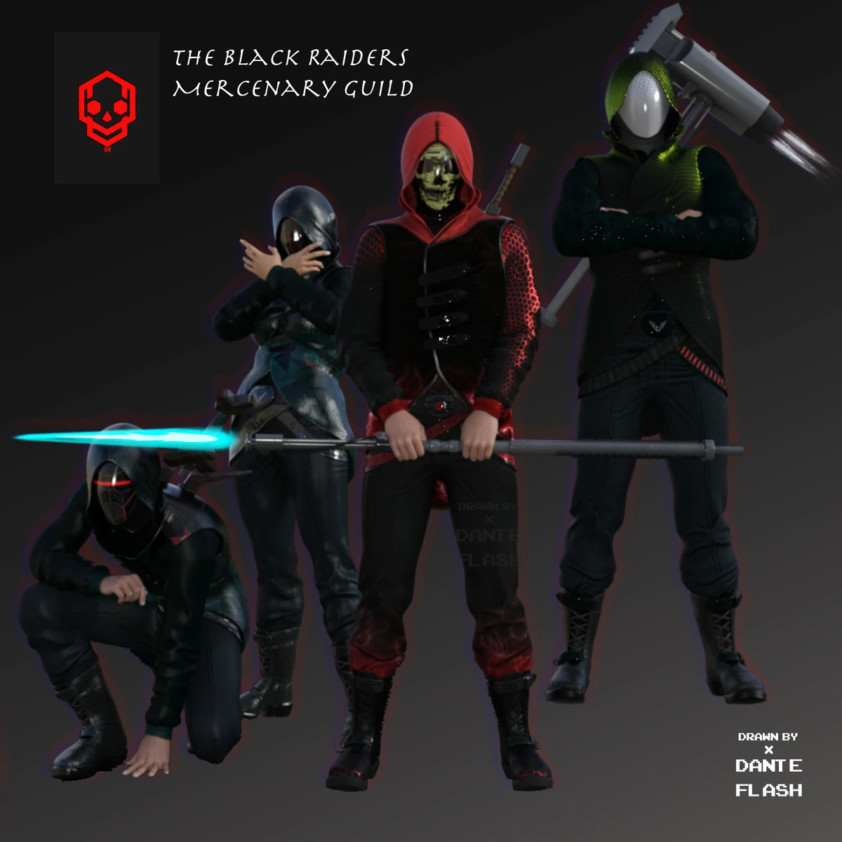 The Black Raiders Mercenary Guild | NeonDistrict Wiki | Fandom