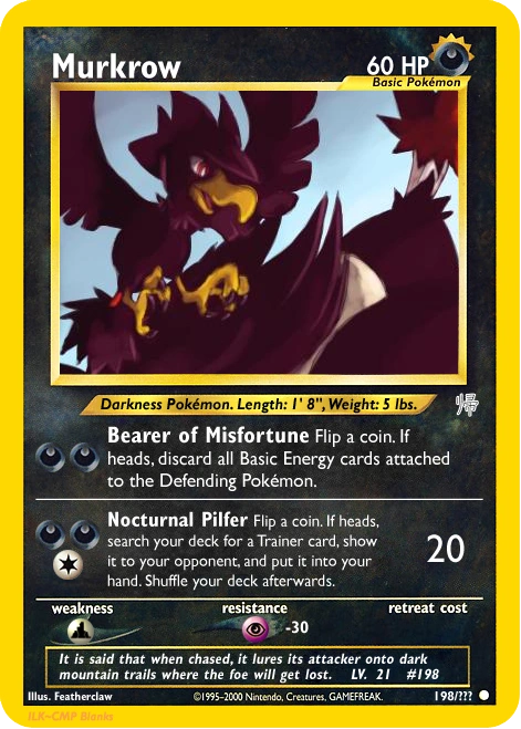 Murkrow (Neo Redux 198) | Neo Redux Wiki | Fandom